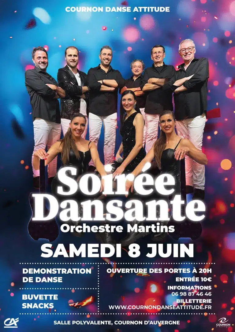 Soirée Dansante - Samedi 8 juin 2024 - Cournon Danse Attitude